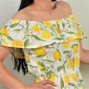 Matching Couple Outfits Lemon Print, His and Hers Outfit Yellow ...