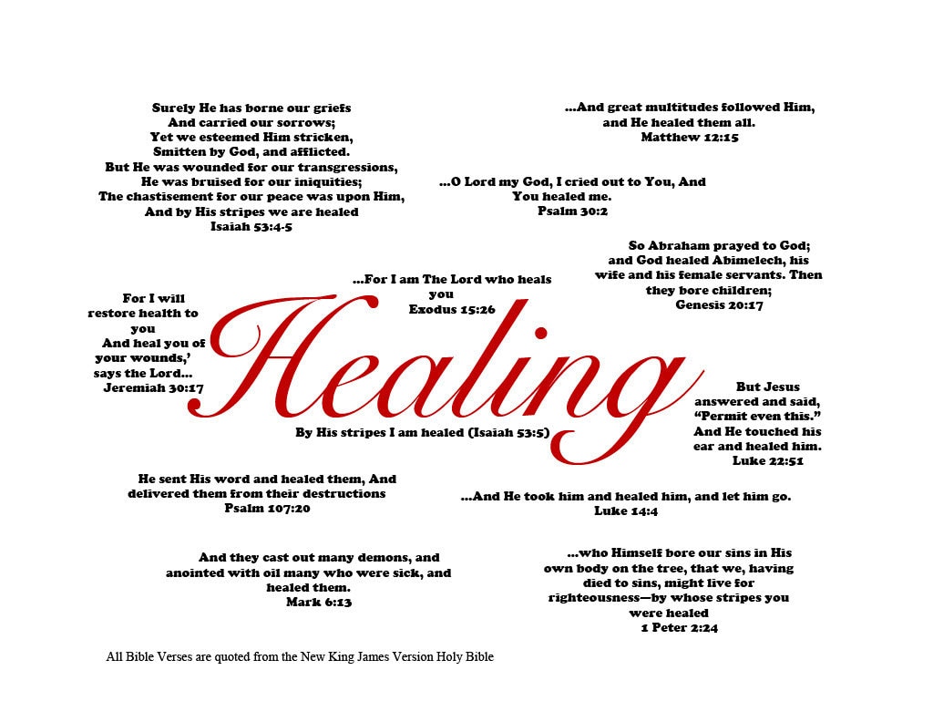 Healing Scriptures Kjv
