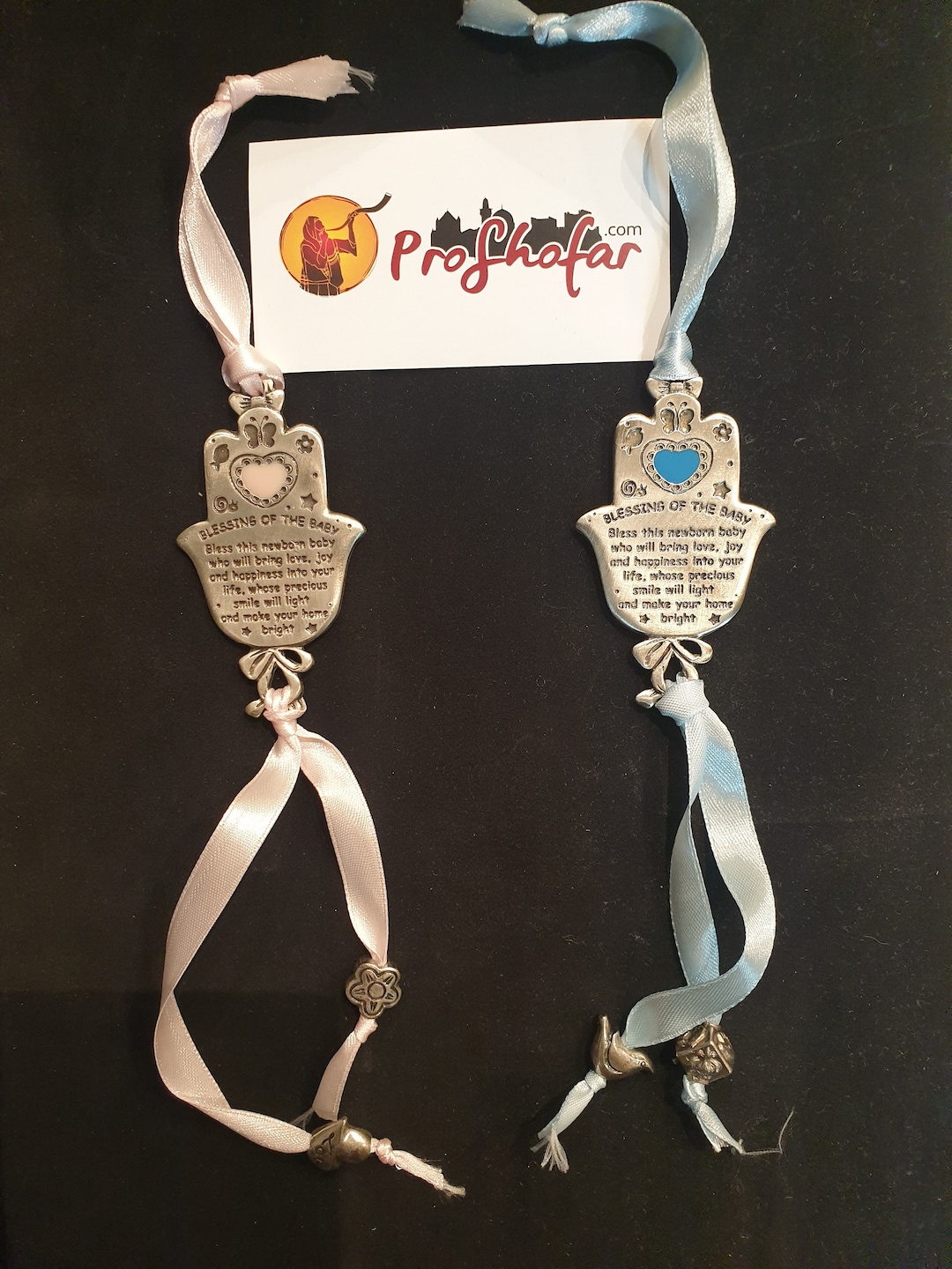 Baby Boy Blessing on a Piuter Hamsa - Etsy