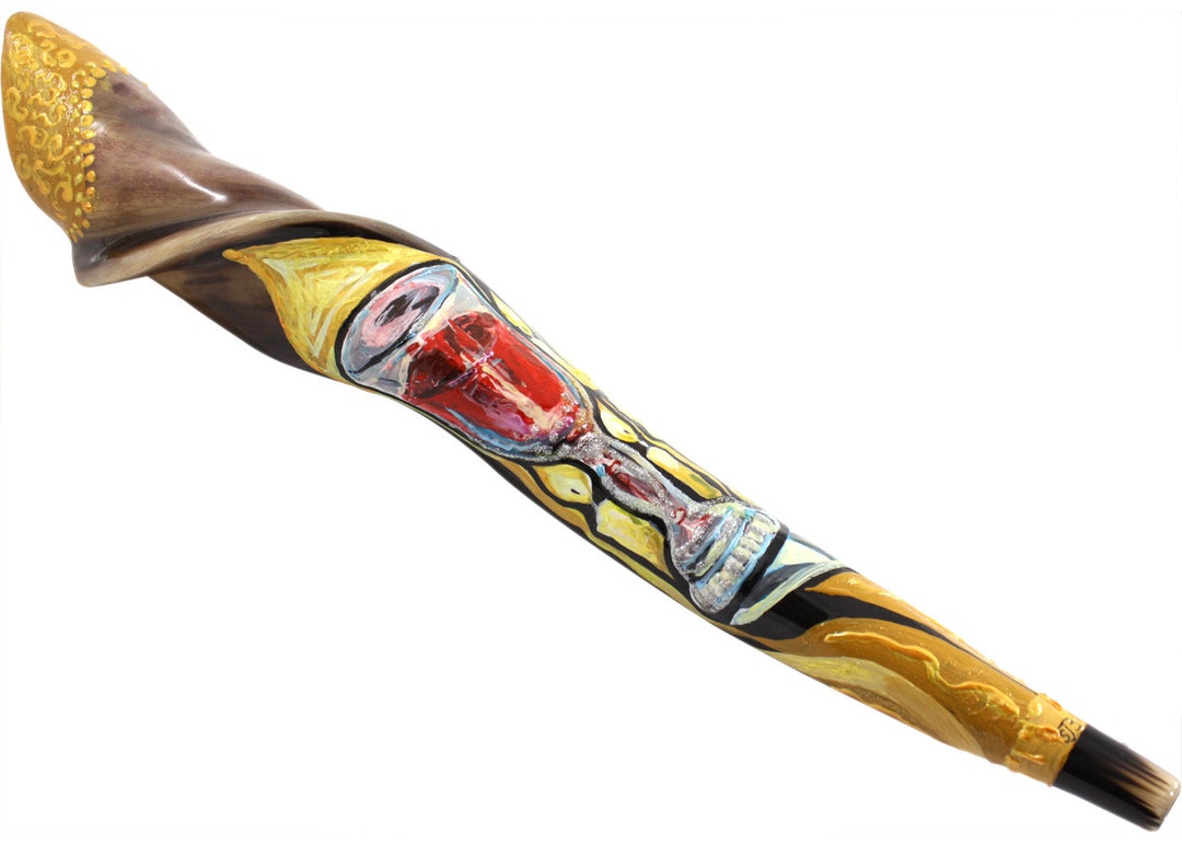 Hand-painted Eland Shofar - the Holy Shabbat - Etsy
