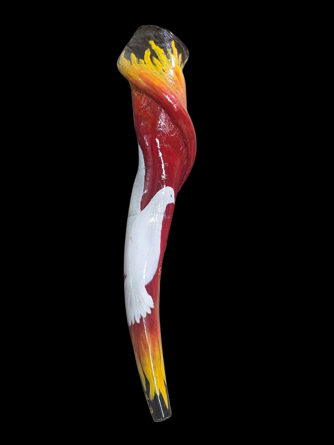 Hand-painted Eland Shofar - the Dove - Etsy