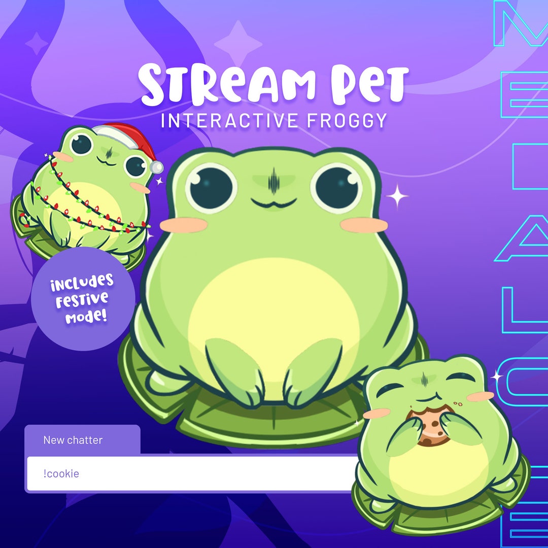 Interactive Stream Pet Froggy: Twitch Chat Reactions & Alerts - Etsy