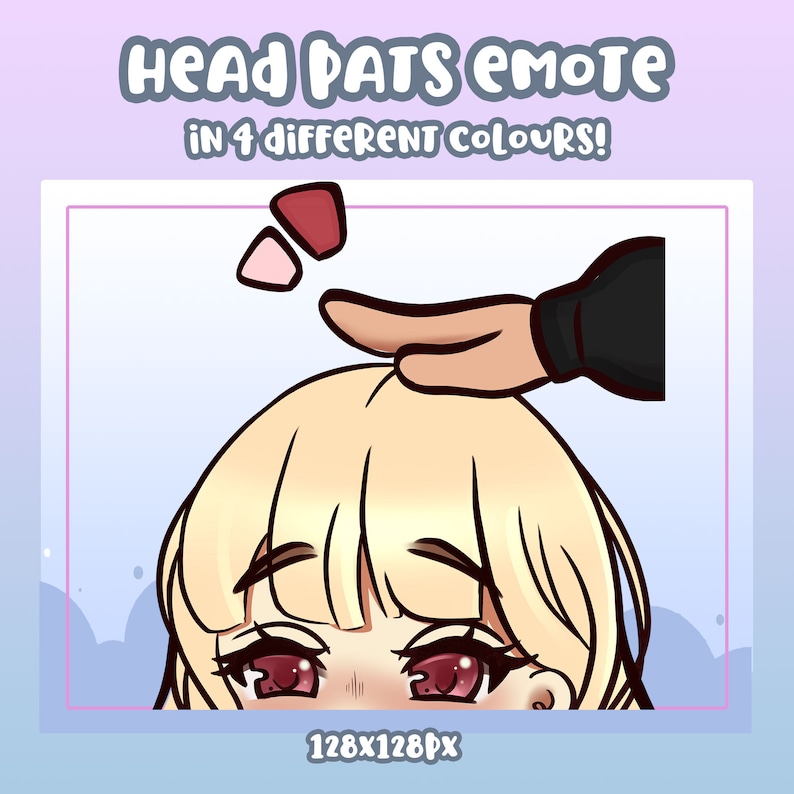Head Pat Emote Perfect for Twitch Discord Dlive Streamer | Etsy Canada