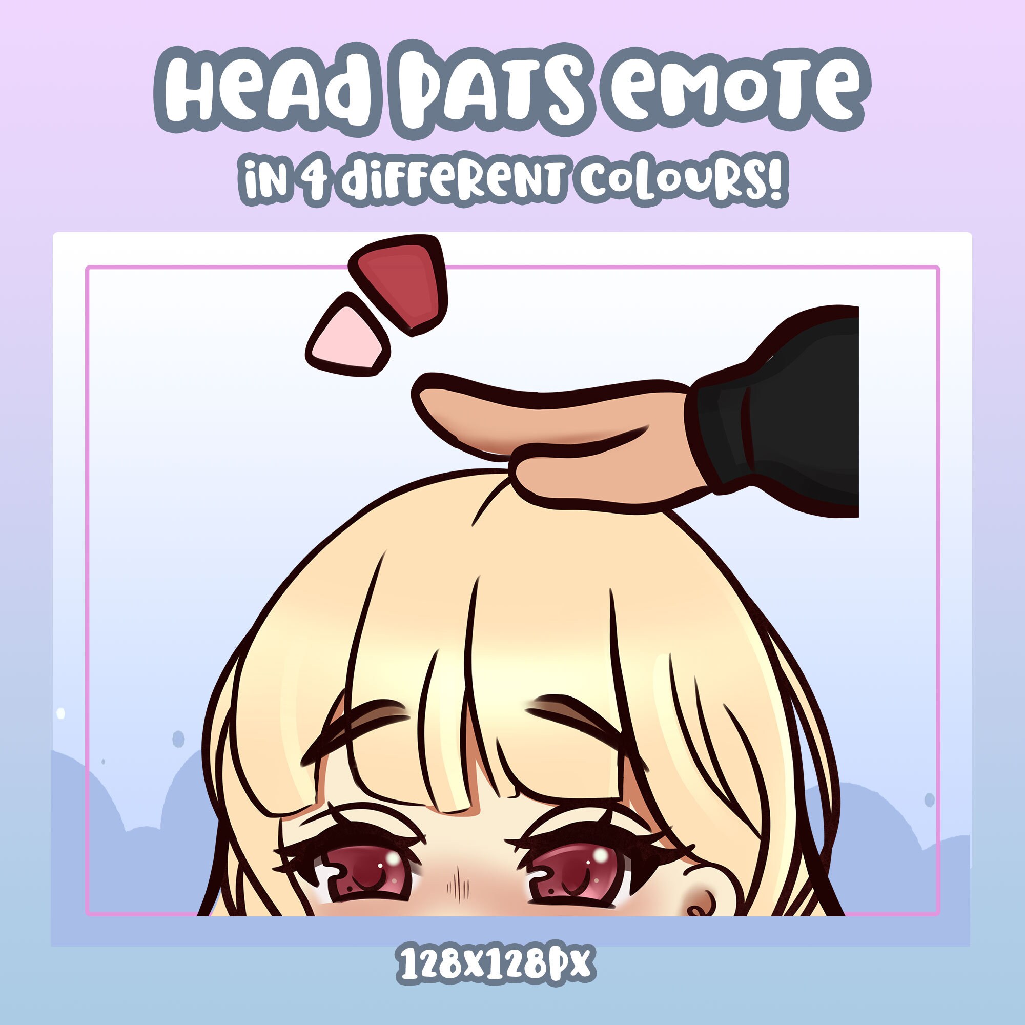 Head Pat Emote Perfect for Twitch Discord Dlive Streamer | Etsy Canada