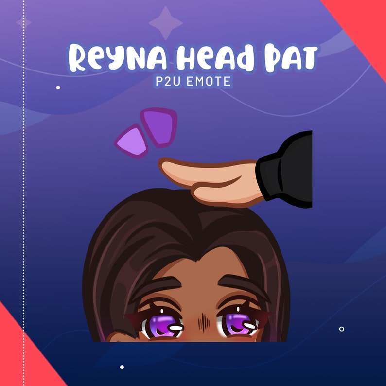 Reyna Valorant Inspired Head Pat Emote Streamer Twitch Stream - Etsy
