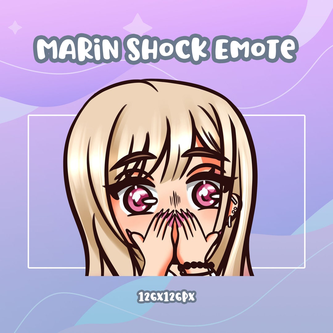 Marin Kitigawa Inspired Shock Wow Anime Emote Cute Kawaii Emotes for ...