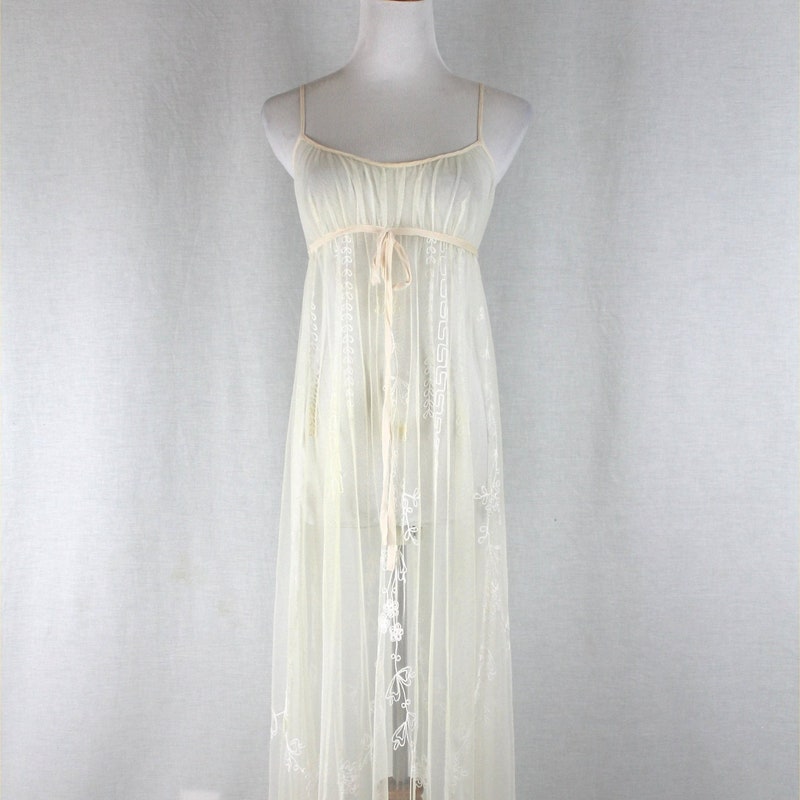 Sheer Nightgown Negligee - Etsy