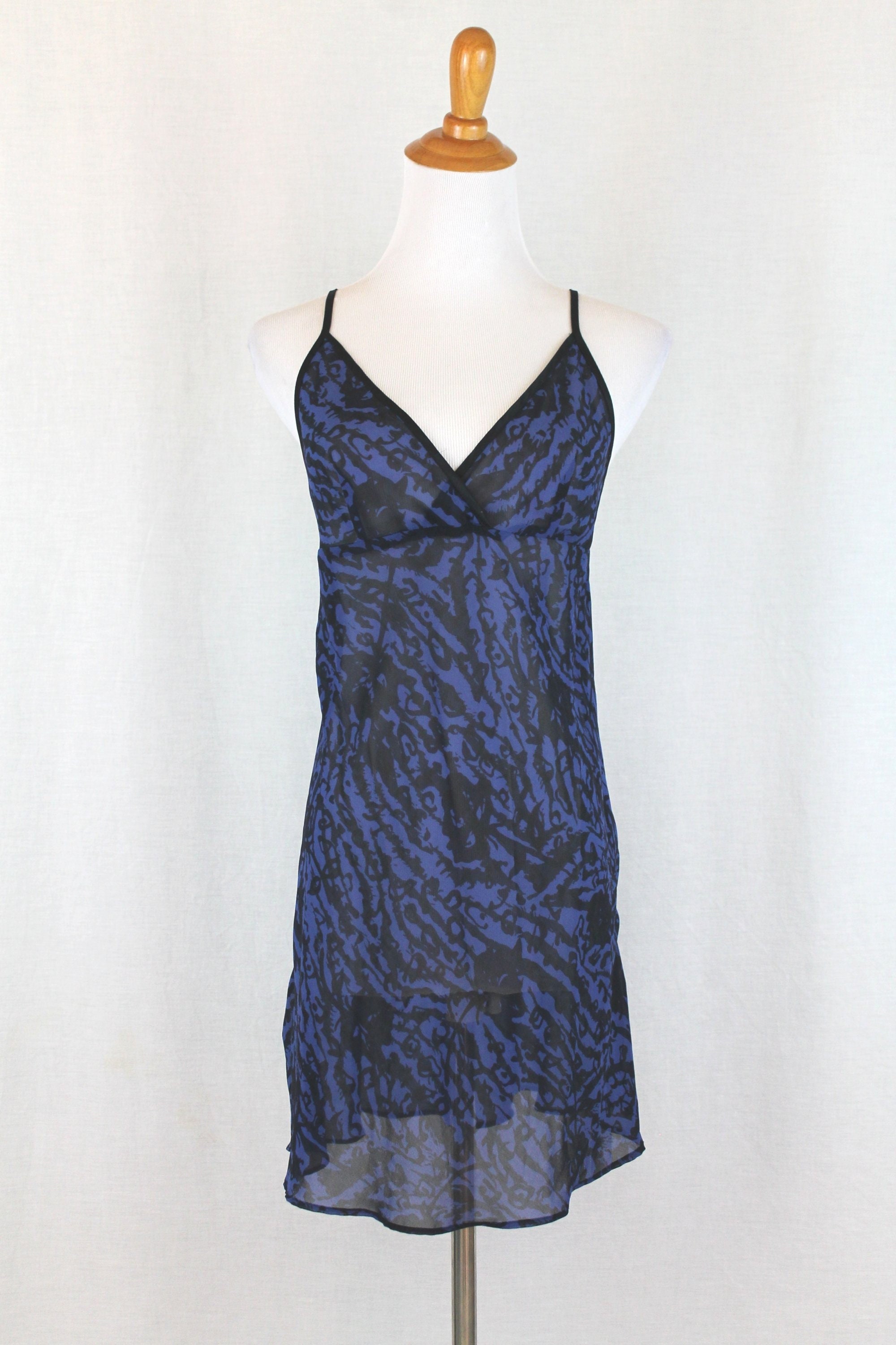 Vintage Victoria's Secret Collection Purple Georgette Cross Back ...