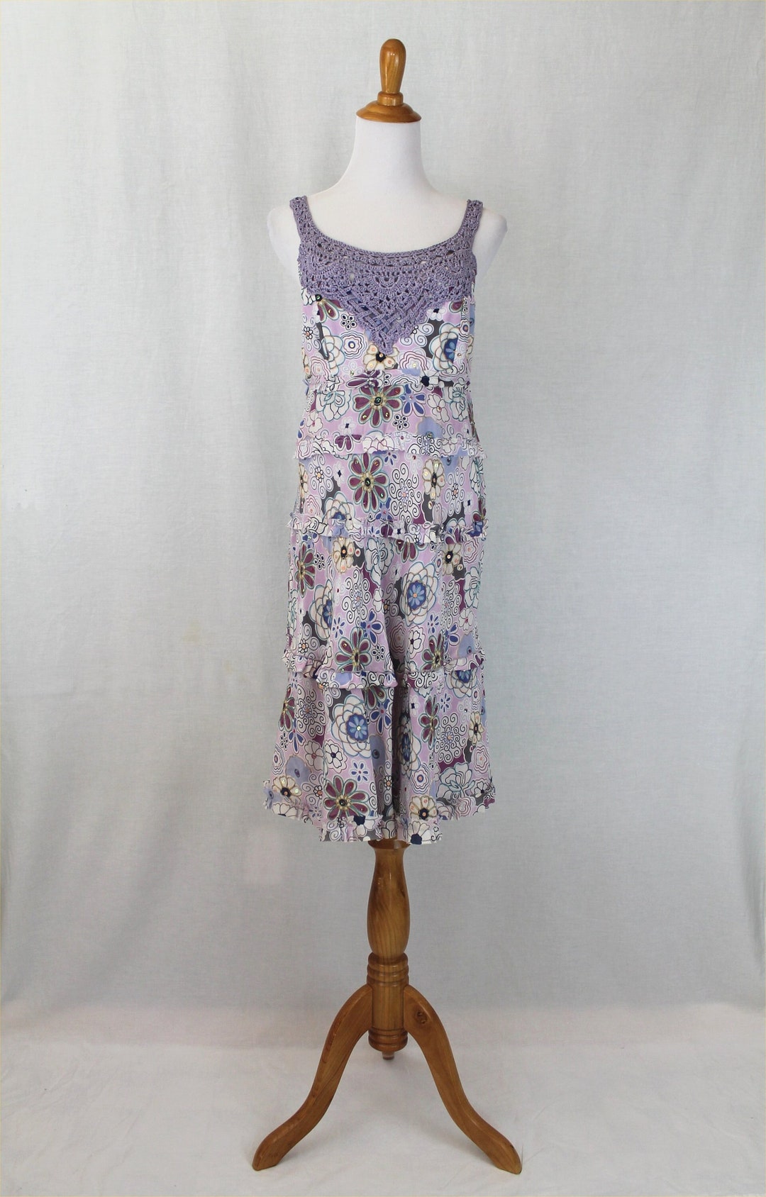 Vintage Cynthia Steffe Sleeveless Embellished Silk Dress New Condition ...