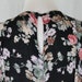 Vintage STARINA Pastel Pink & Black Rose Floral Print Maxi Godet Dress ...