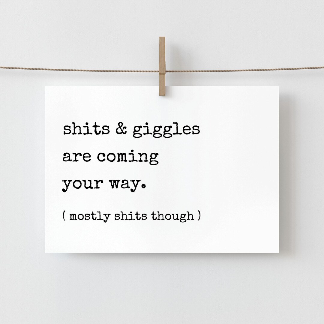 Funny Baby Shower Card | Shits and Giggles | New Parent Humor | Poop ...