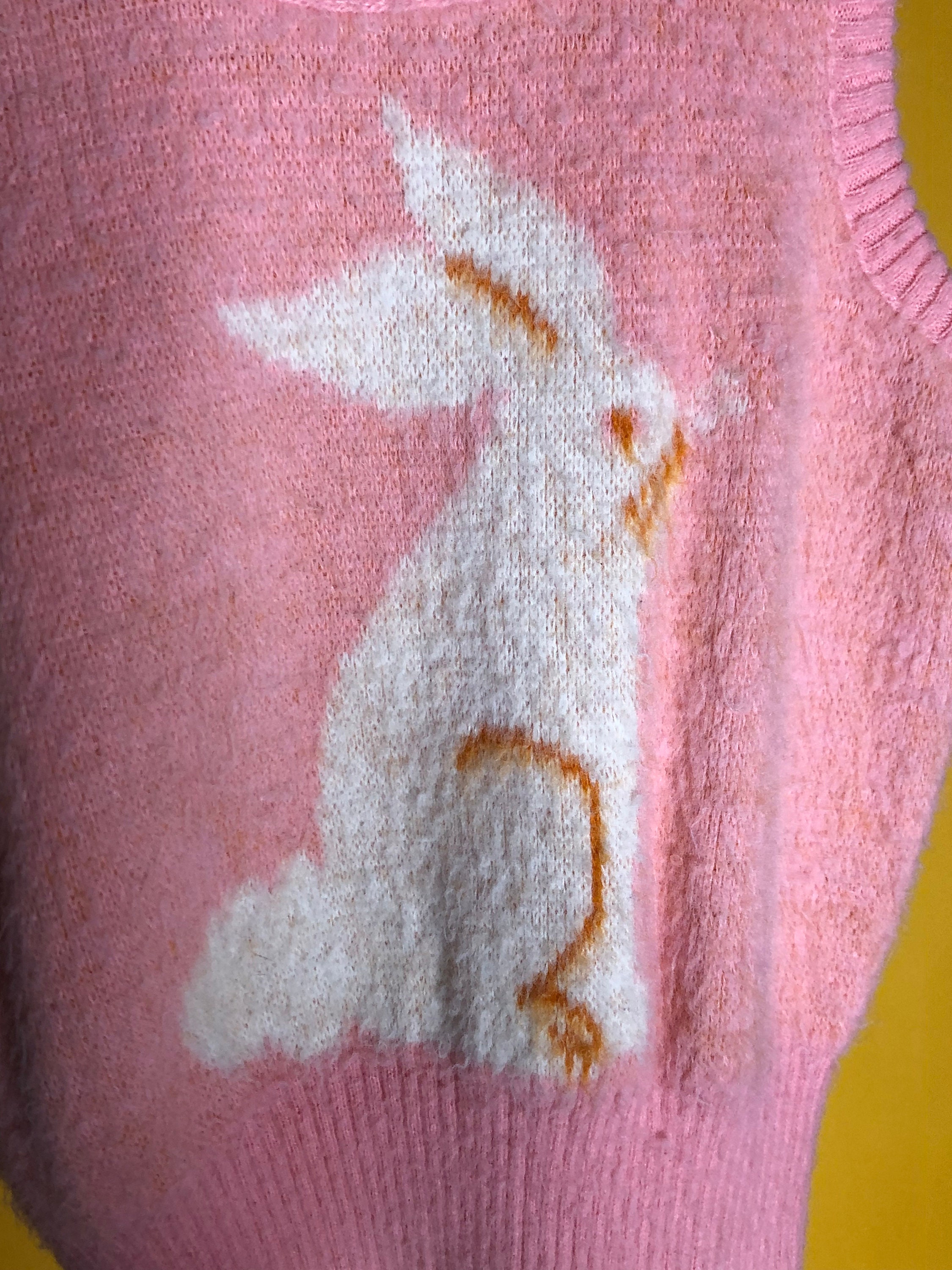 1970s CHARLIE'S GIRLS Designed by Erika Elias. Cropped Pink Fuzzy ...