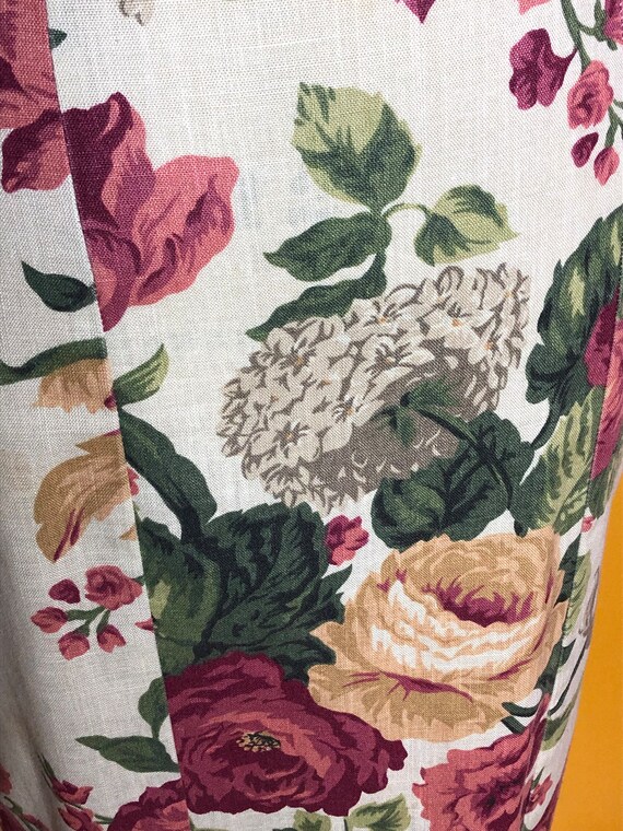 1990s RAMPAGE Floral Printed CABBAGE ROSE Print Bouqu… - Gem