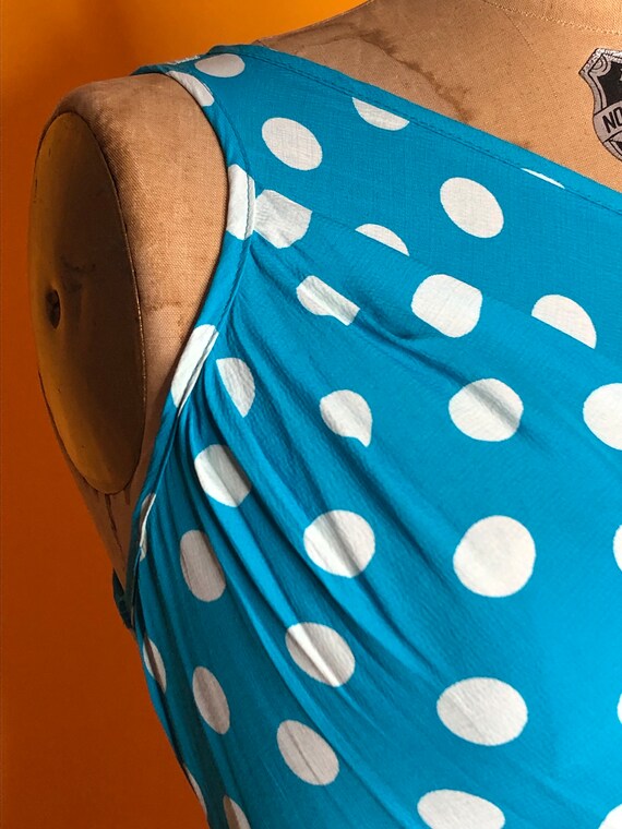 1990s-Y2K SELECTIONS ASYMMETRICAL One Shoulder Polka … - Gem