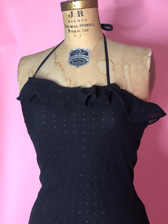 Y2K NICO ASHLEY ASYMMETRICAL. Black Glitter. Sparkle.… - Gem