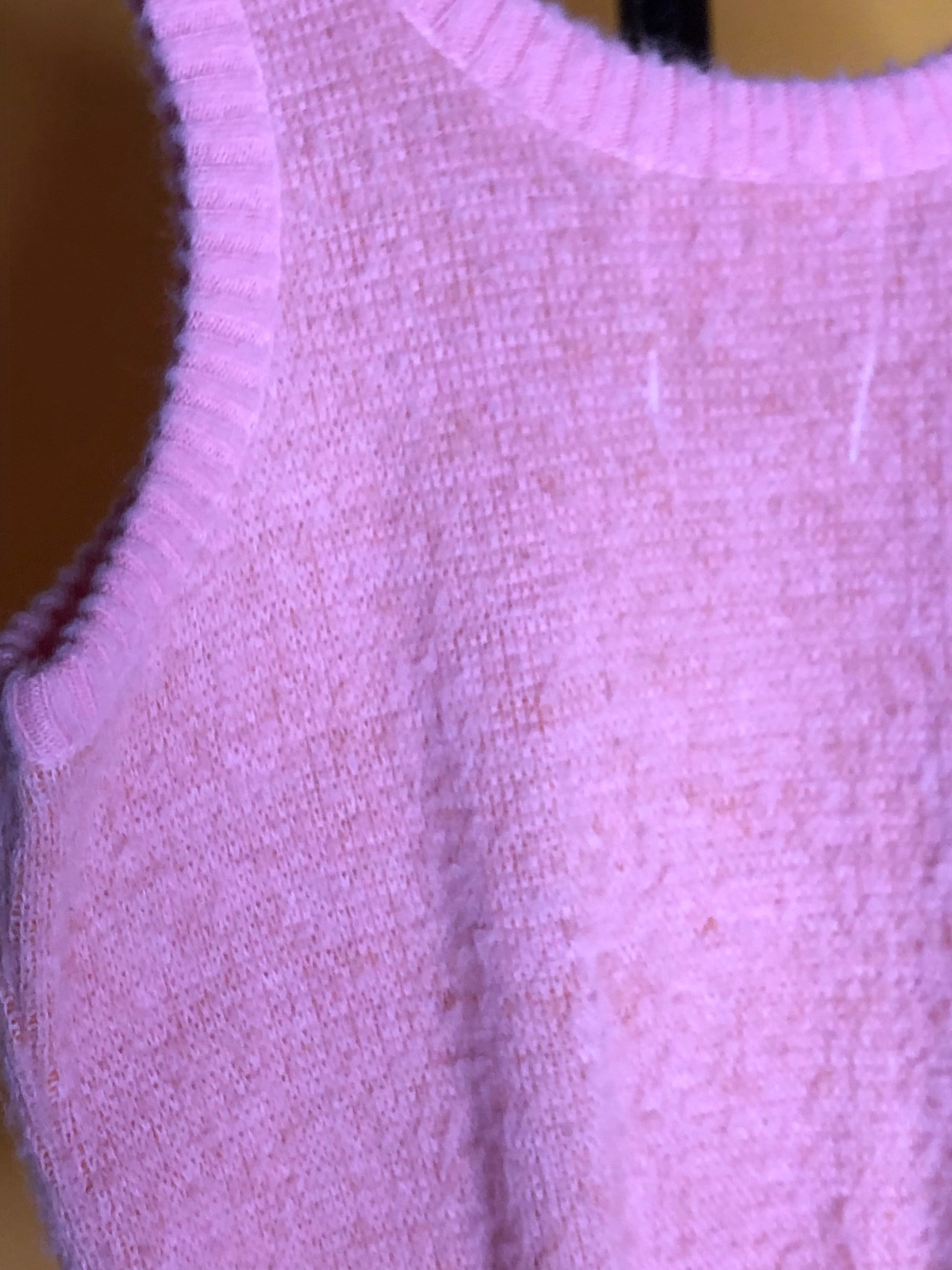 1970s CHARLIE'S GIRLS Designed by Erika Elias. Cropped Pink Fuzzy ...