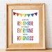 Printable Kindness Poster for Kids, Back to School Classroom Decoration ...