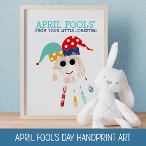 April Fools Day Craft, DIY Toddler Handprint Art, Homeschool Activity ...