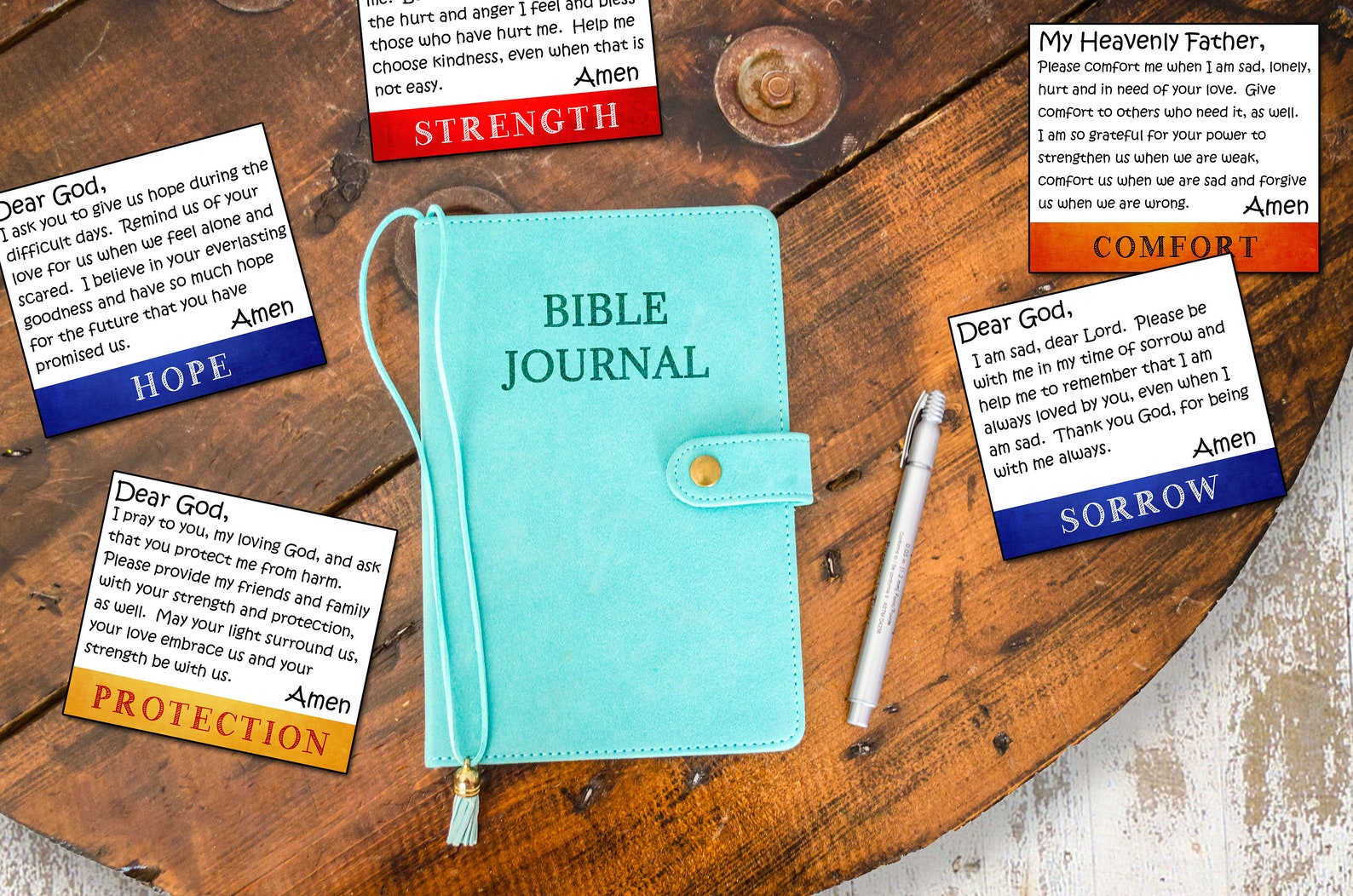 Printable Prayer Cards for Kids, Bible Verse Memory Cards, the Lord's ...