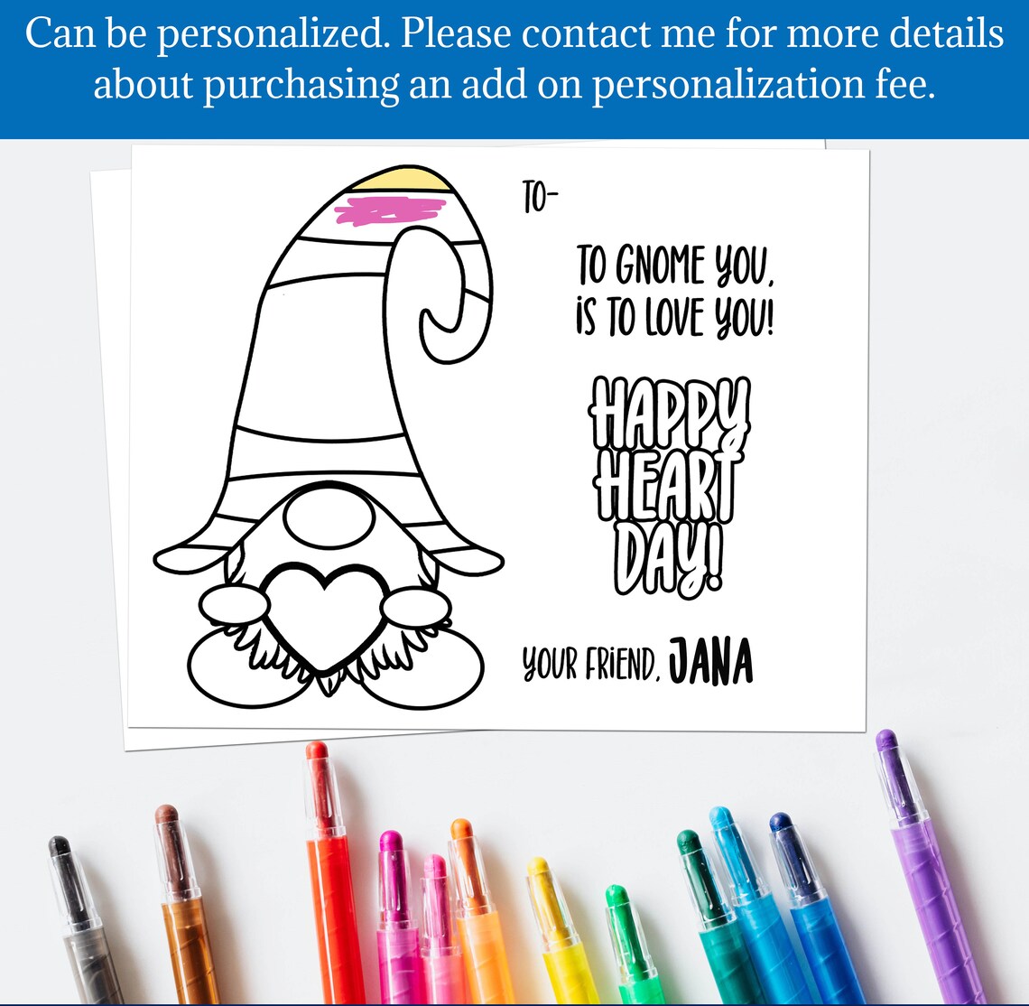 Printable Valentines Day Card for Classmates Set of 4 DIY - Etsy