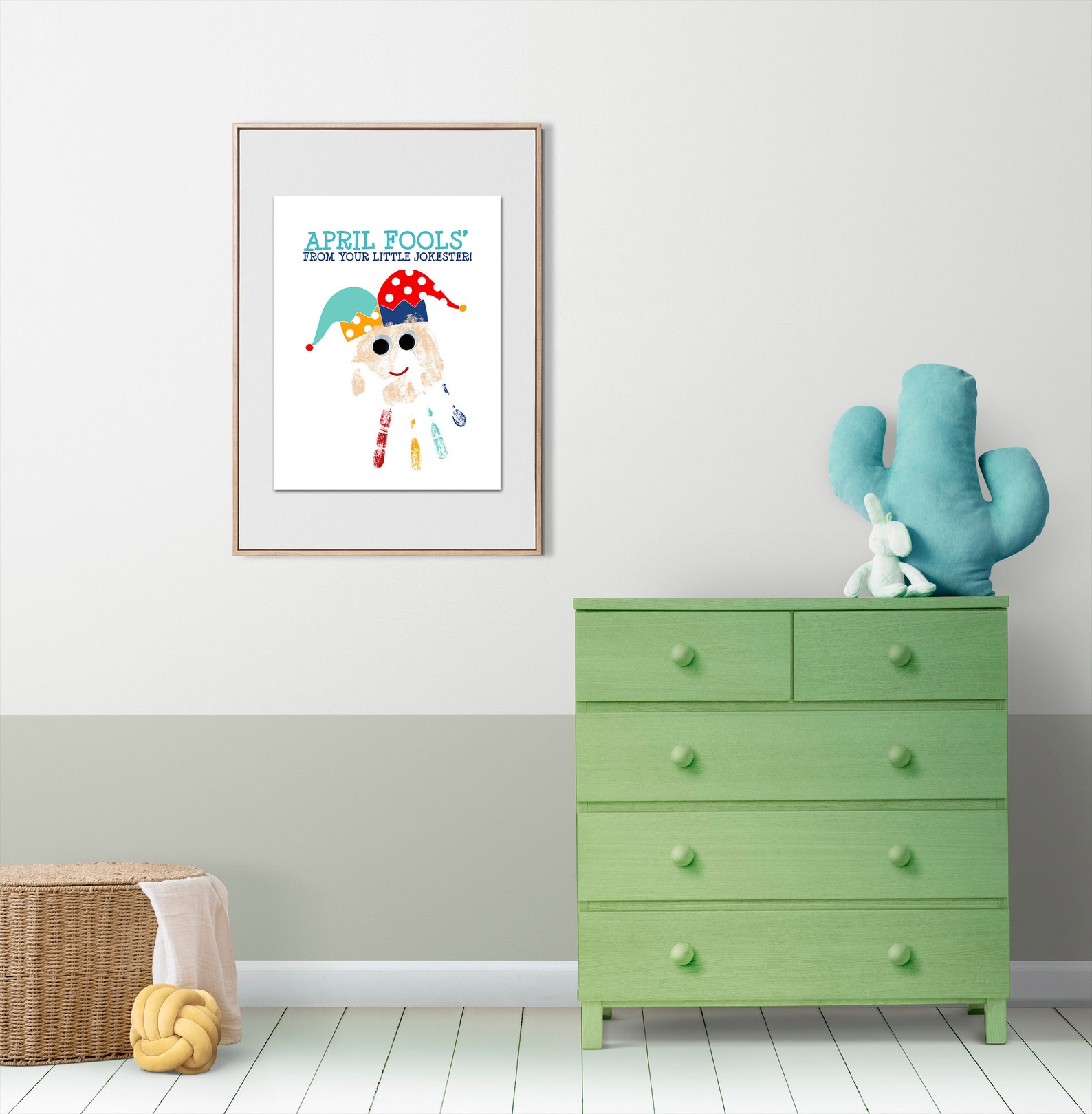 April Fools Day Craft DIY Toddler Handprint Art Homeschool - Etsy