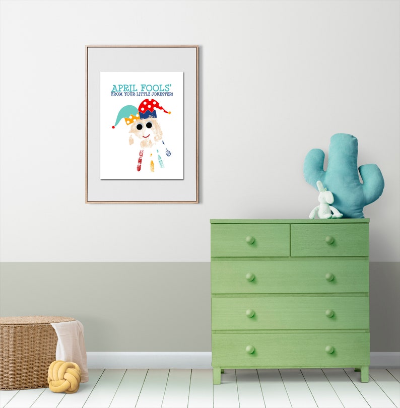 April Fools' Day Handprint Art: Jester Hat Craft (digital Download) - Etsy