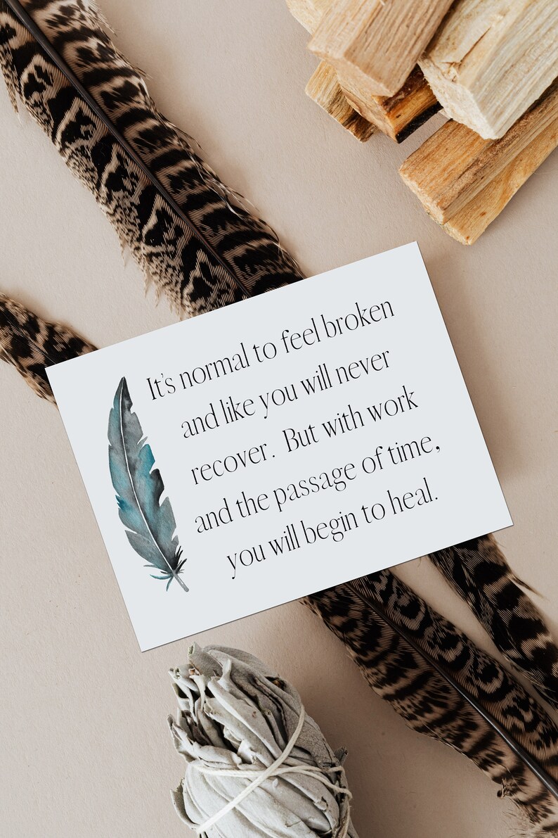 Grief and Loss Affirmation Cards Grief Therapy Cards - Etsy