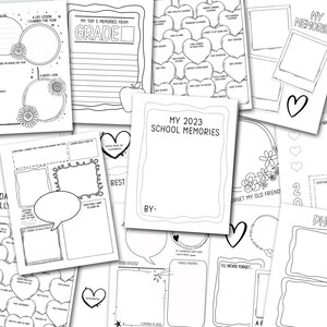 School Memory Album, End of Year Scrapbook for Students, 2023 Class ...