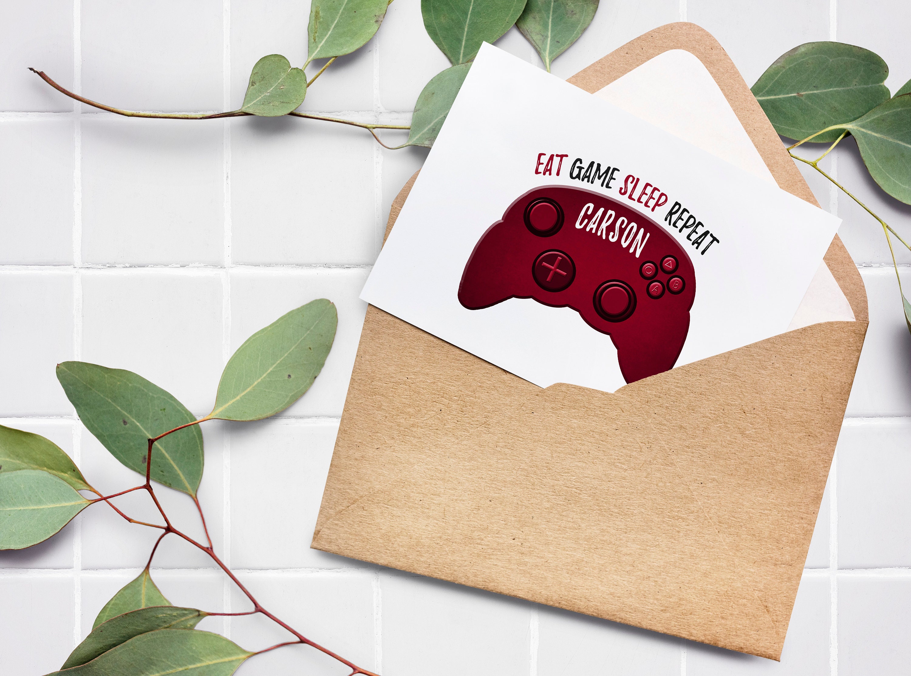 Personalized Video Game Lover Birthday Card for Boys - Etsy