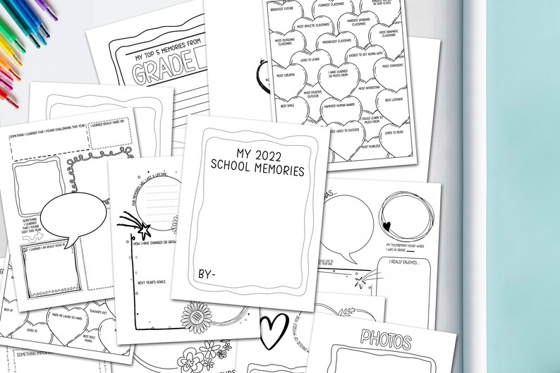 School Memory Album End of Year Scrapbook for Students 2022 - Etsy