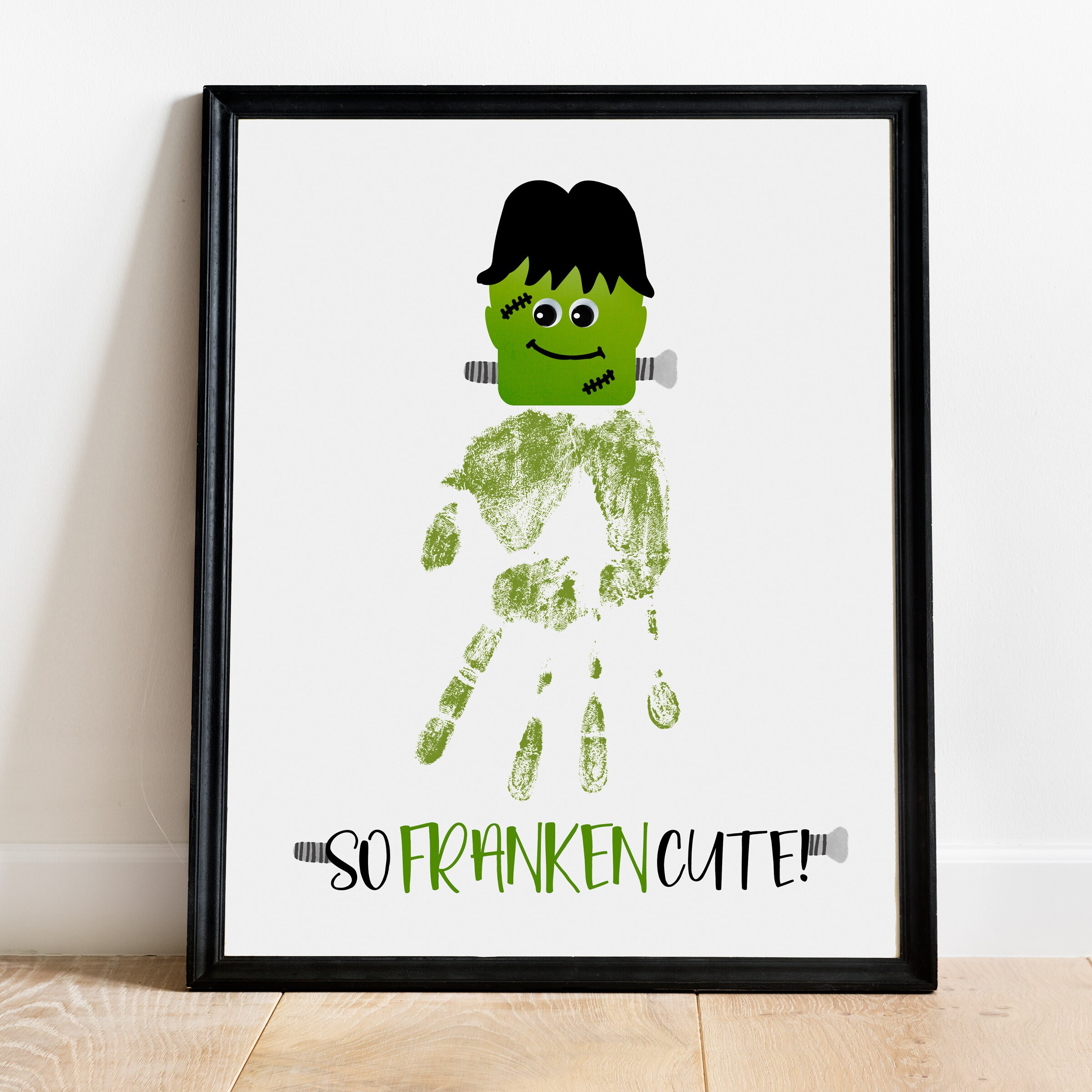 Frankenstein Handprint Art: Halloween DIY Craft (digital Download) - Etsy