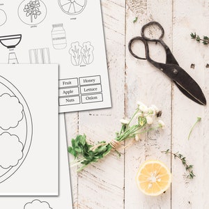 Seder Plate Activity for Kids, Passover Colouring Pages, DIY Jewish ...