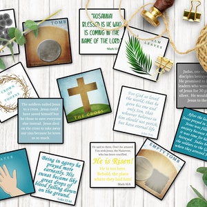 Easter Scripture Prayer Cards for Kids, Printable Bible Verse Cards ...