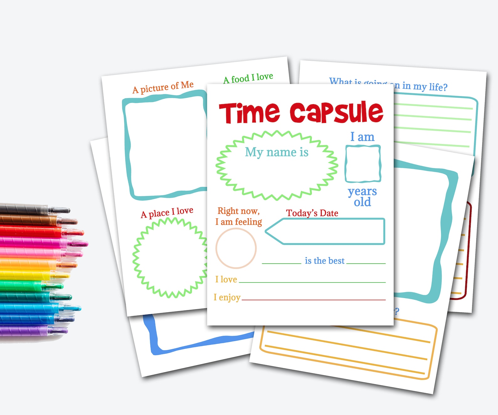 Printable Time Capsule for Kids Homeschool Learning - Etsy Canada