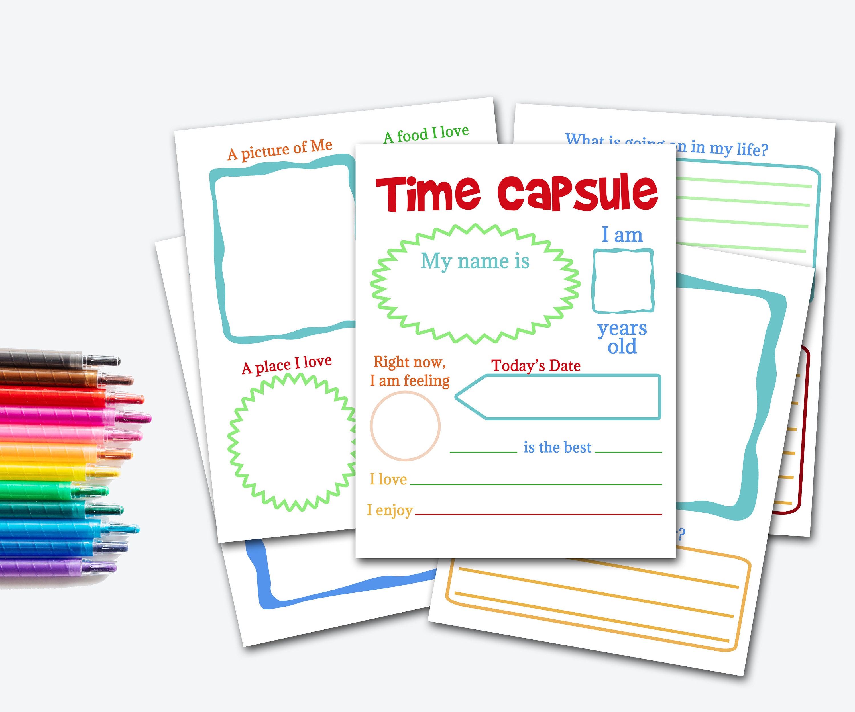 Printable Time Capsule for Kids, Homeschool Learning Resources ...