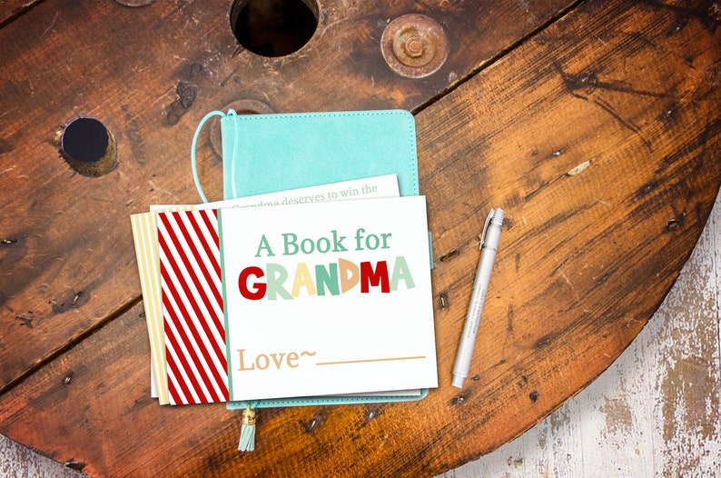 Printable Grandma Book Personalized Birthday Gift for Grandma | Etsy
