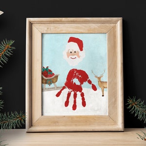 DIY Christmas Craft for Kids, Handprint Printable, Children Christmas ...
