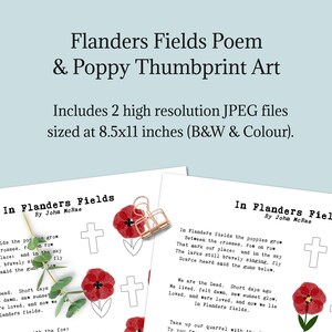 Veterans Day Handprint Crafts for Kids DIY Poppy Art - Etsy