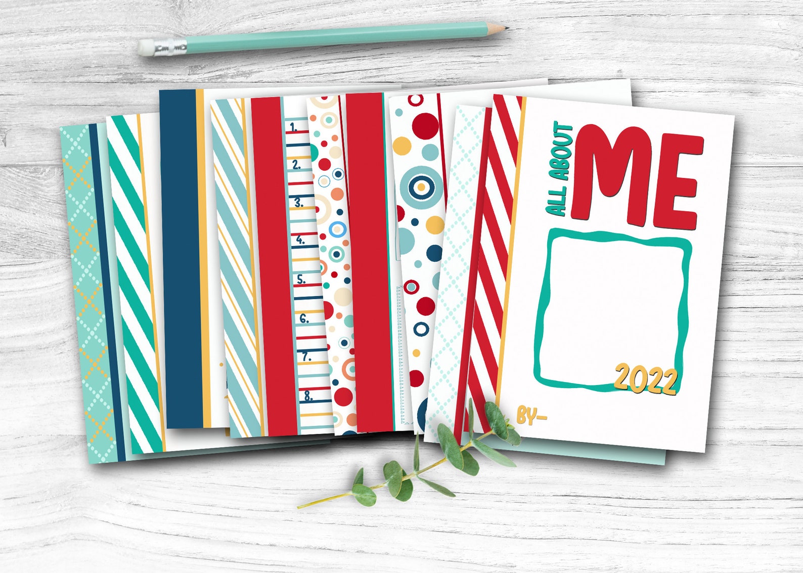 Printable All About Me Book Instant Download DIY Craft Kit - Etsy