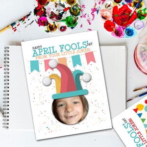 April Fools Photo Craft, DIY Toddler Art, Preschool Papercraft Activity ...
