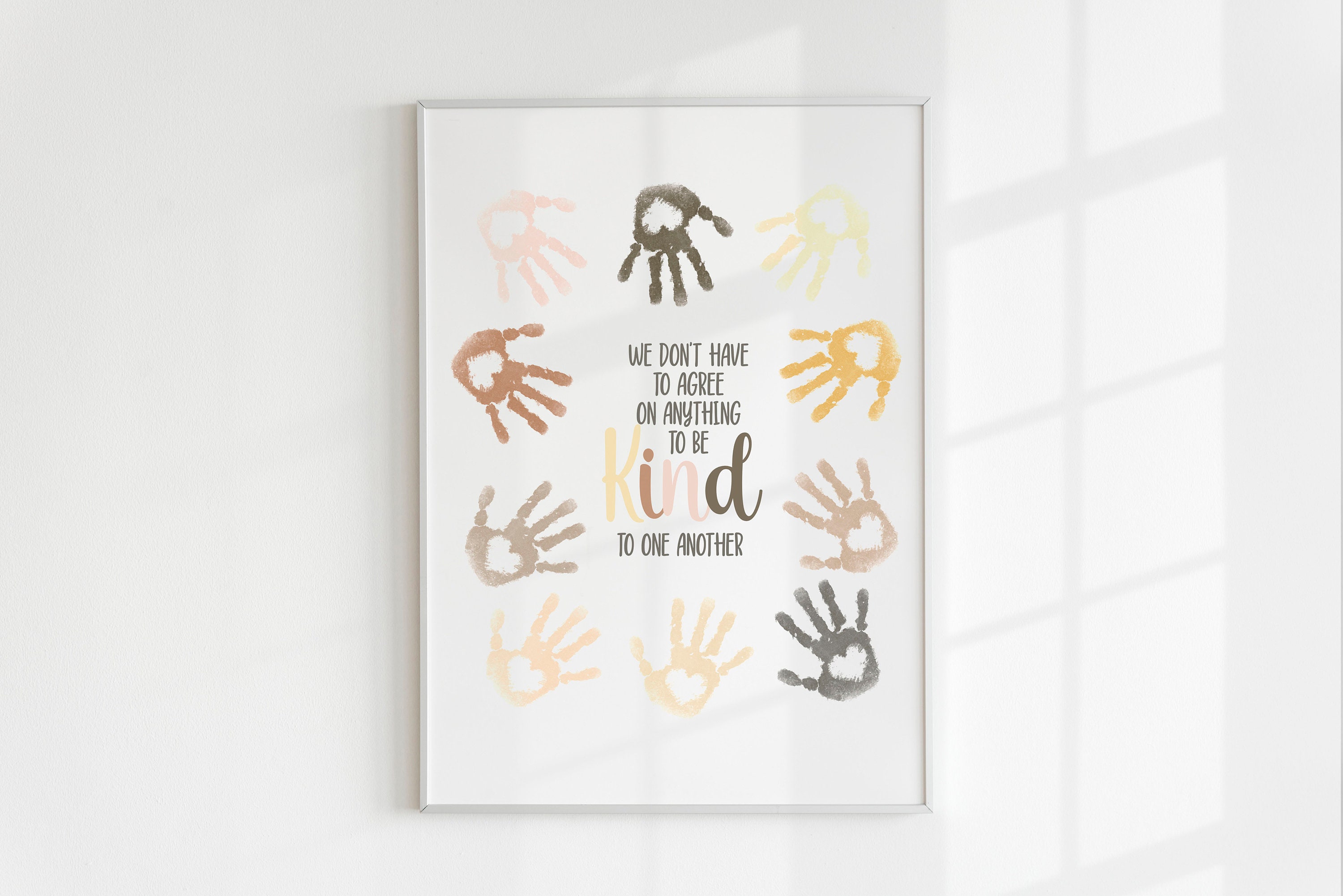 Diversity Wall Art Inclusivity Sign Anti Racism Print | Etsy