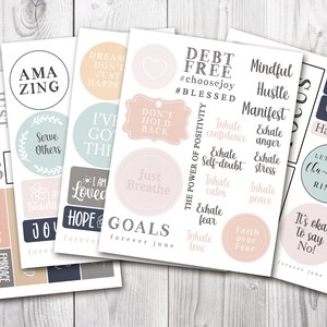 2023 Vision Board Set for Women, New Years Goal Setting, Digital ...