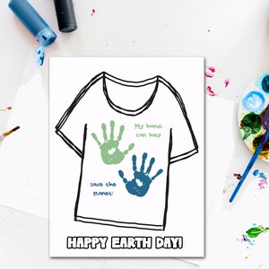 Earth Day T-shirt Design Activity, DIY Classroom Poster, School Wall ...