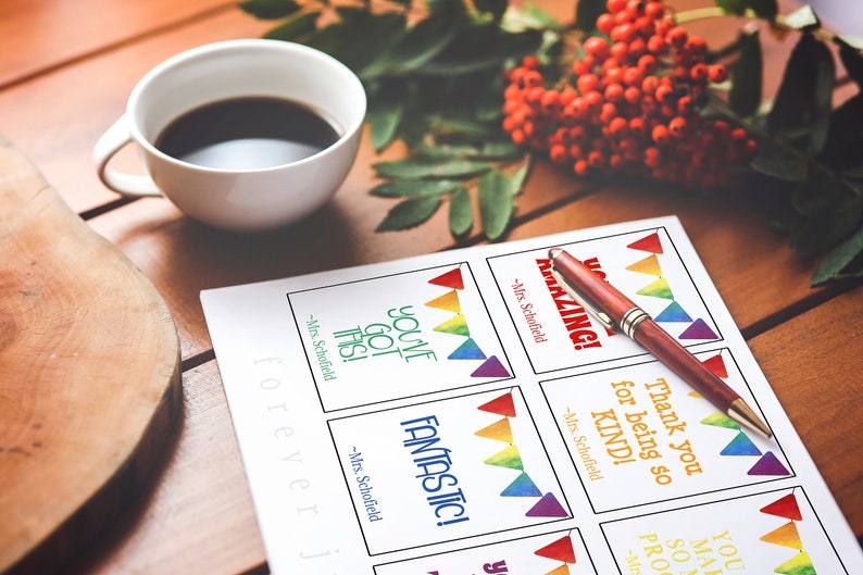 Personalized Teacher Notecards Printable Encouragement Notes - Etsy Canada