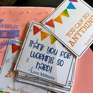 Personalized Teacher Notecards, Printable Encouragement Notes From ...