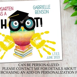 Kindergarten Diploma, DIY Handprint Art, End of Year Craft, Last Day of ...