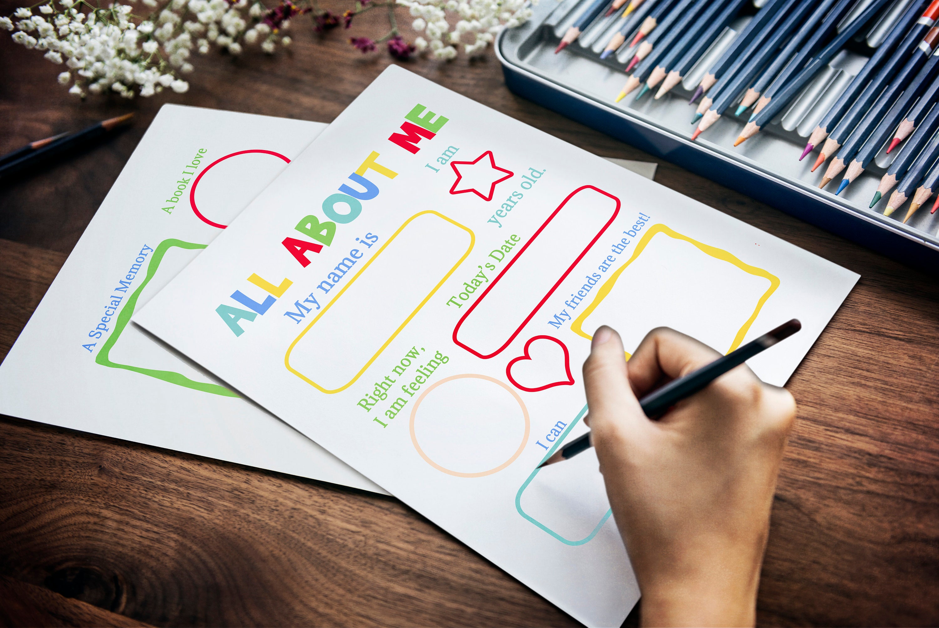 All About Me Book Kids Time Capsule Homeschool Printables - Etsy Canada