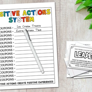 Printable Reward Coupons, Positive Reinforcement for Kids ...