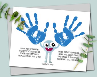 Halloween Handprint Craft - Etsy