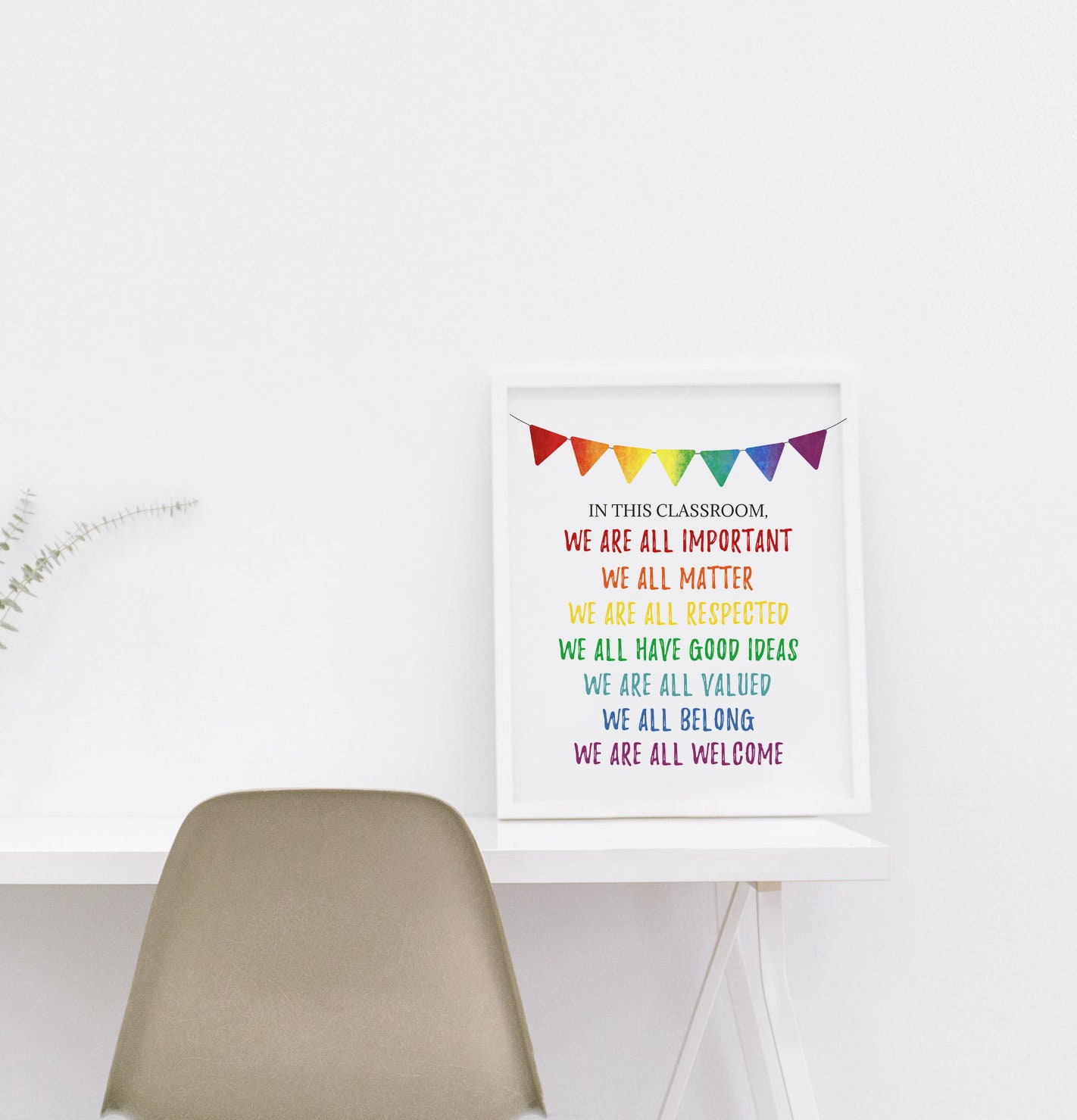 Inclusive Classroom Decor Student Welcome Sign Printable | Etsy